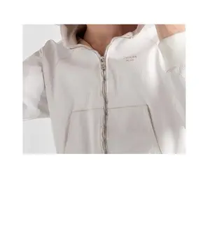 Prada Leather Zip-up Hoodie