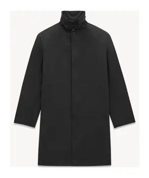 Saint Laurent Mackintosh Coat In Water-repellant Canvas