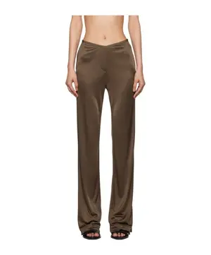 Helmut Lang Satin Finish Flared Trousers