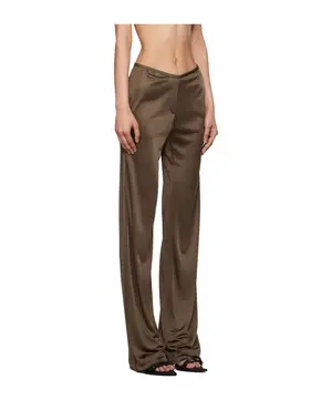 Helmut Lang Satin Finish Flared Trousers