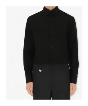 Burberry Slim Fit Cotton Silk Tuxedo Shirt