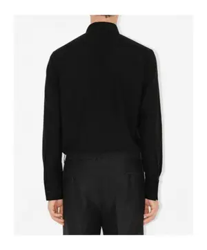 Burberry Slim Fit Cotton Silk Tuxedo Shirt