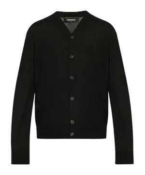 Dsquared2 Logo Embroidered Knitted Cardigan