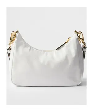 Prada Re-edition Mini Patent Leather Bag - White