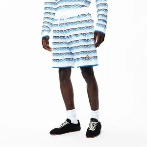 Casablanca Logo Patch Knit Shorts