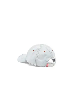 DIESEL® Distressed Denim Cap - White