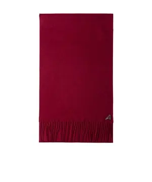 Prada Silk And Cashmere Scarf - Cherry