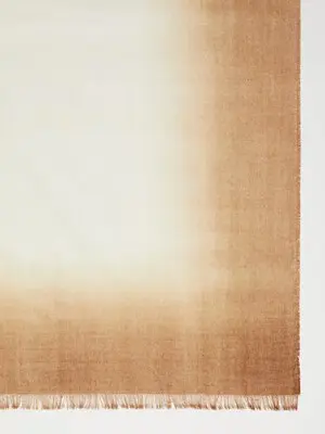 Max Mara Danilo Frayed Edge Scarf - Camel