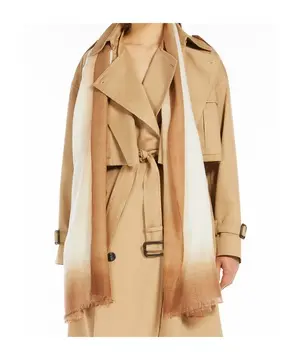 Max Mara Danilo Frayed Edge Scarf - Camel