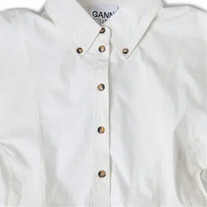 GANNI Peplum Shirt With Flared Hem