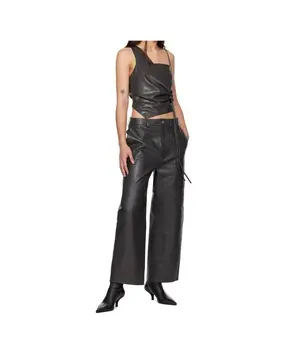 Nanushka Cargo Pocket Leather Trousers