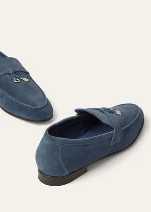 Loro Piana Joan Loafer - Aegean Wave