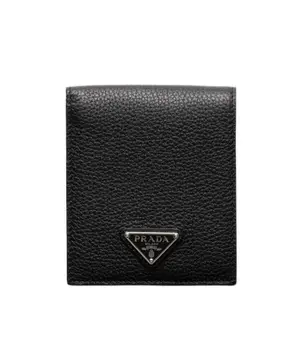 Prada Triangle-logo Wallet - Black