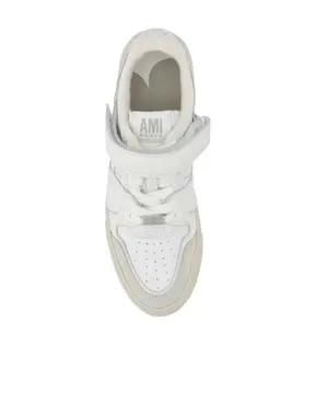 AMI Paris Monogram Motif Lace-up Sneakers