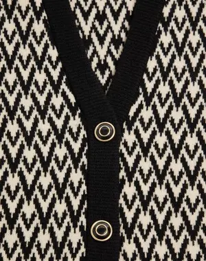Valentino Garavani Monogram V-neck Button-up Cardigan
