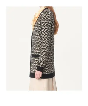 Valentino Garavani Monogram V-neck Button-up Cardigan