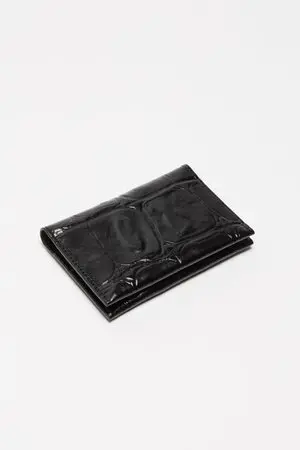 Acne Studios Embossed Leather Card Holder