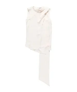 Acne Studios Silk Sleeveless Blouse - White