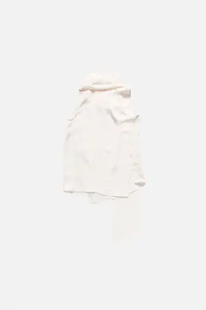Acne Studios Silk Sleeveless Blouse - White