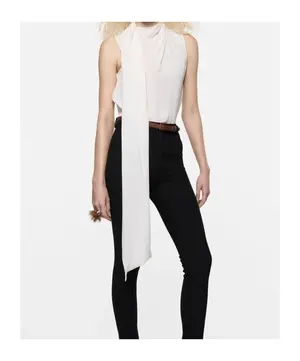 Acne Studios Silk Sleeveless Blouse - White
