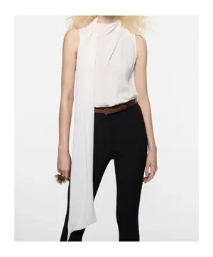 Acne Studios Silk Sleeveless Blouse - White