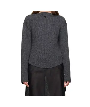 COURREGES Ribbed-knit Sweater