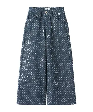 IL GUFO Allover Sequin Embellished Trousers
