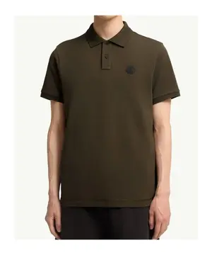 Moncler Logo Cotton Piquet Polo Shirt