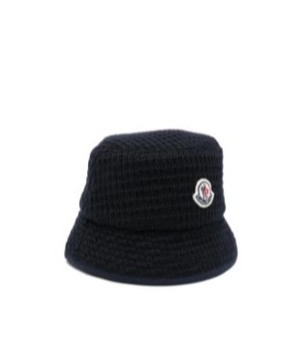 Moncler Logo-patch Bucket Hat - Black