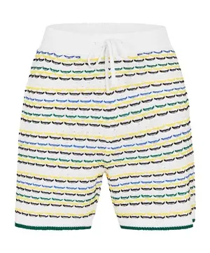 Casablanca Logo Patch Shorts - White