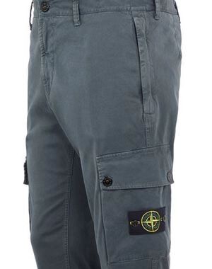 Stone Island Compass Motif Straight Leg Cargo Trousers