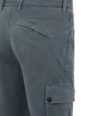 Stone Island Compass Motif Straight Leg Cargo Trousers