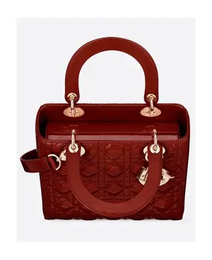 Dior Medium Lady Bag - Red
