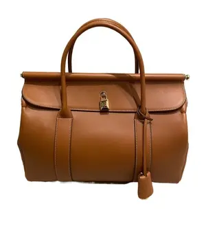 Loro Piana Stitch Detail Handbag - Warm Tan
