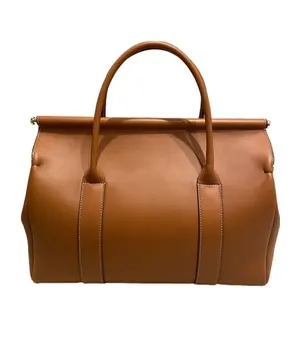 Loro Piana Stitch Detail Handbag - Warm Tan