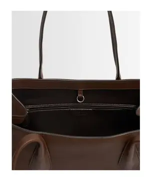 THE ROW Alger Saddle Leather Shoulder Bag