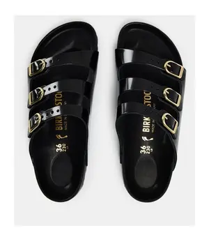 BIRKENSTOCK Logo Flat Sandals With Adjustable Buckles