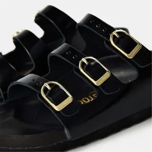 BIRKENSTOCK Logo Flat Sandals With Adjustable Buckles