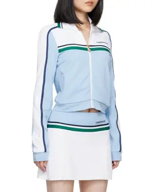 Casablanca Contrast Lapel Zip-up Jacket