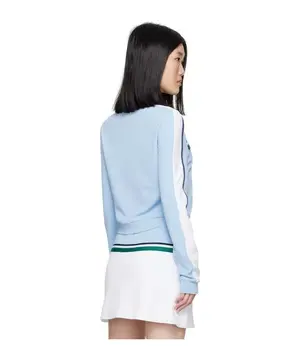 Casablanca Contrast Lapel Zip-up Jacket