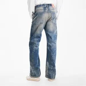 Acne Studios Wide Leg Jeans With Logo Patch