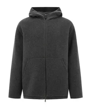 Prada Wool Zip-up Hoodie Jacket