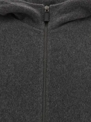 Prada Wool Zip-up Hoodie Jacket