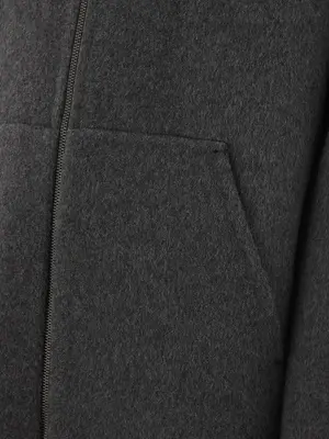 Prada Wool Zip-up Hoodie Jacket