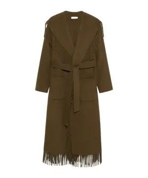 Simkhai Carrie Fringe Coat - Alligator