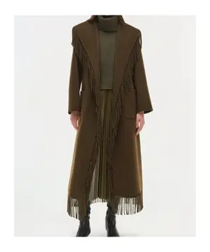 Simkhai Carrie Fringe Coat - Alligator