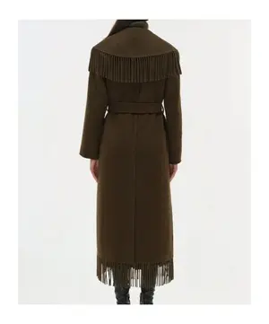 Simkhai Carrie Fringe Coat - Alligator