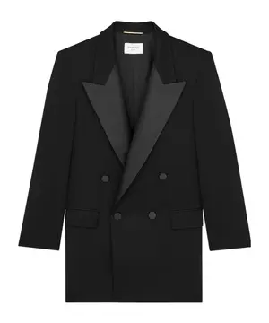 Saint Laurent Long-sleeved Suit Jacket - Black