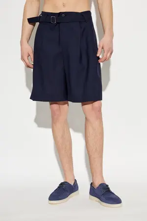 Jacquemus High Waisted Pleated Belted Shorts