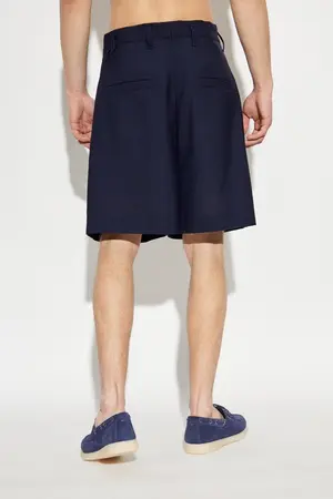 Jacquemus High Waisted Pleated Belted Shorts